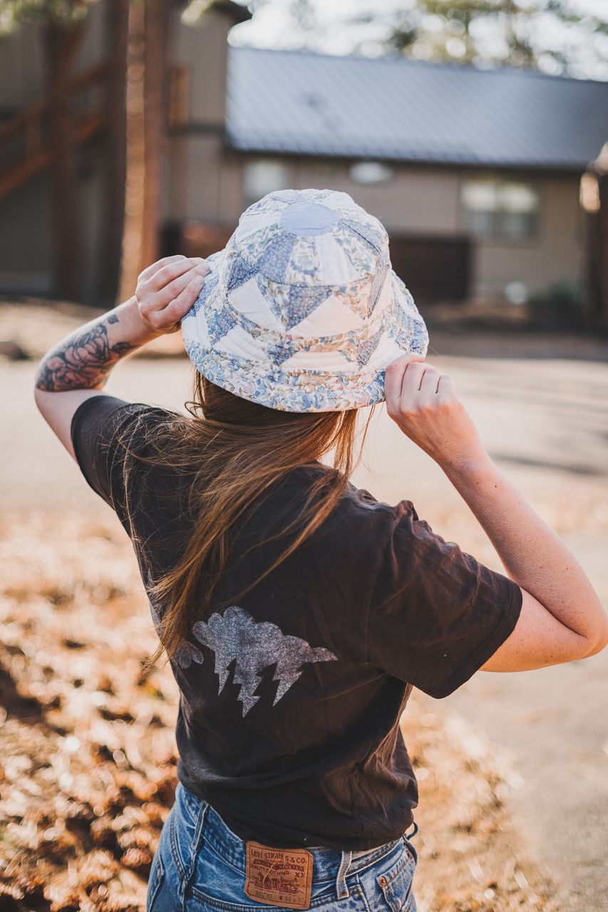 Patchwork Style: Sewing a Bucket Hat from an Old Quilt